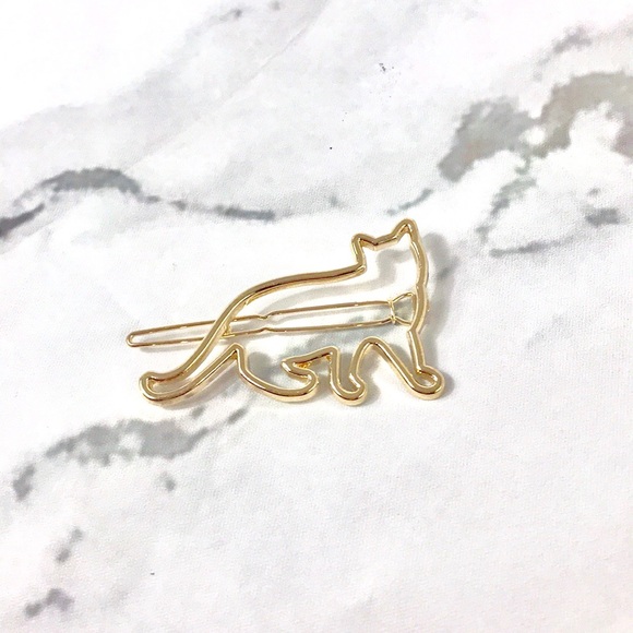 Accessories | New Cat Hair Pin Clip Bobby Pin Gold Color | Poshmark